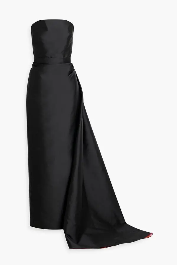 Monique Lhuillier Strapless Draped Gown
