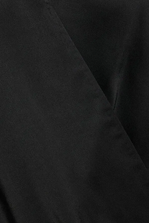 3.1 Phillip Lim Wrap-effect Satin Top - Black
