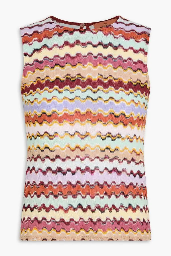 Missoni Crochet-knit Cotton-blend Top