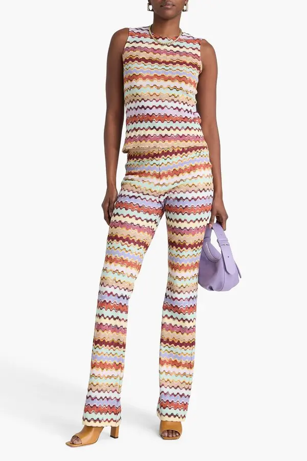 Missoni Crochet-knit Cotton-blend Top