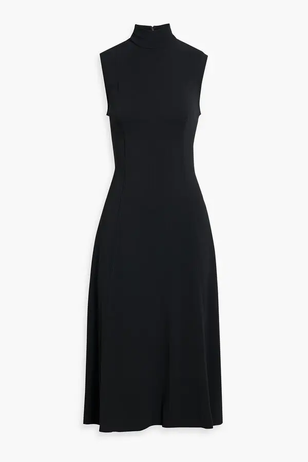 Another Tomorrow Crepe Midi Dress