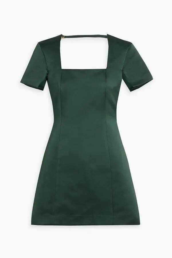Cult Gaia Lisa Open-back Satin-crepe Mini Dress