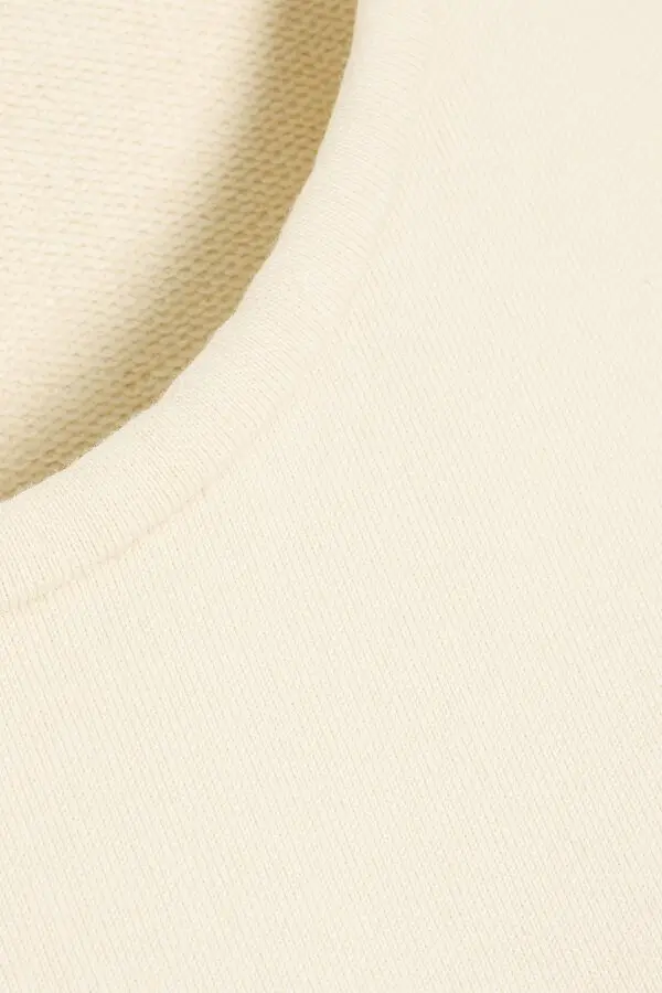 Another Tomorrow Cotton And Lyocell-blend Terry Sweatshirt