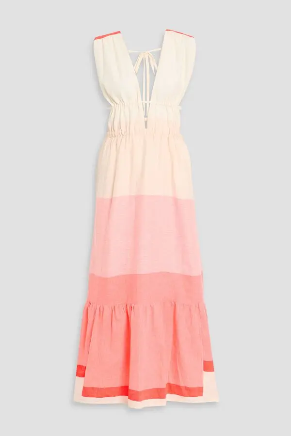 LEMLEM Lelisa Cotton-blend Gauze Maxi Dress - Cream