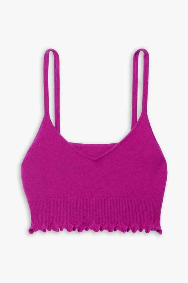 Ulla Johnson Elia Cropped Cashmere Tank