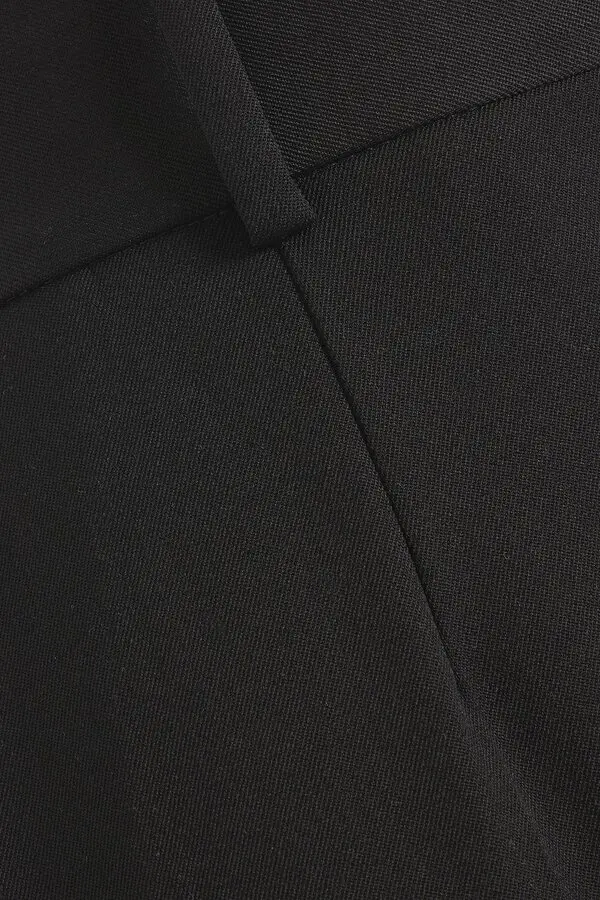 Another Tomorrow Wool-blend Twill Straight-leg Pants