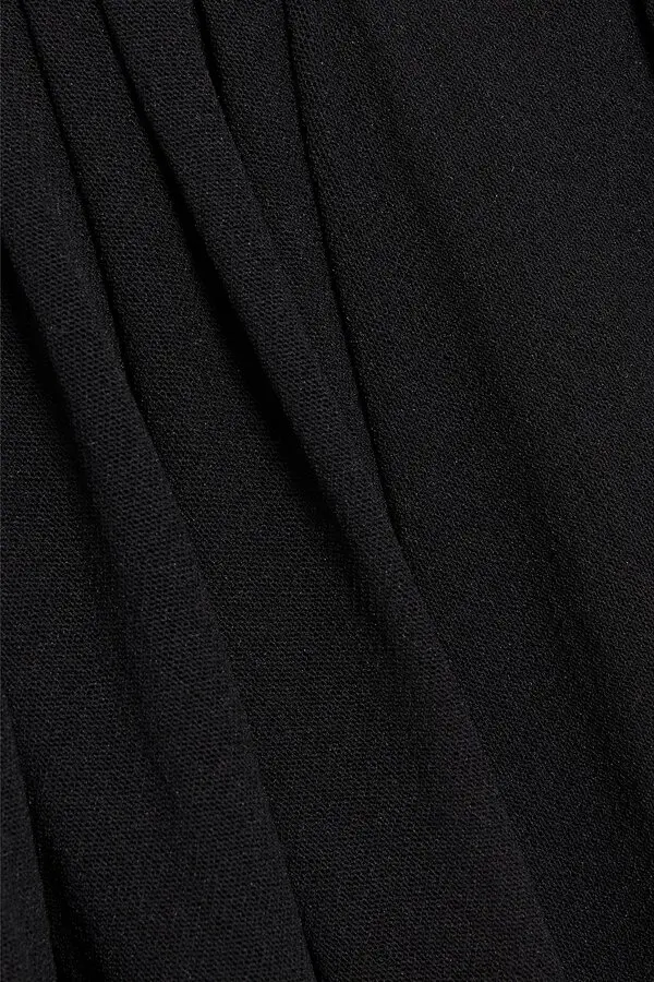 Philosophy Di Lorenzo Serafini Asymmetric Pleated Mesh Midi Skirt
