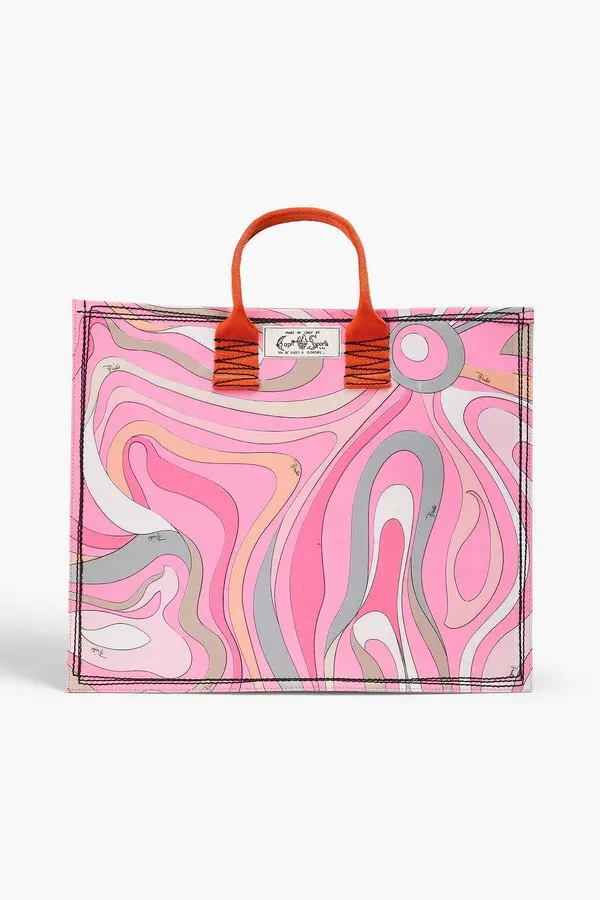 Emilio Pucci Printed Twill Tote