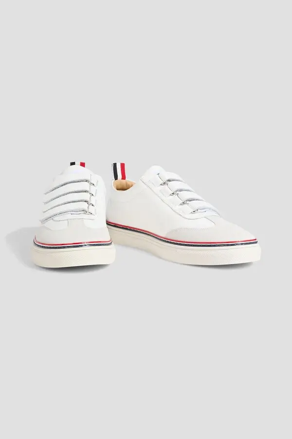 Thom Browne Suede And Leather Sneakers