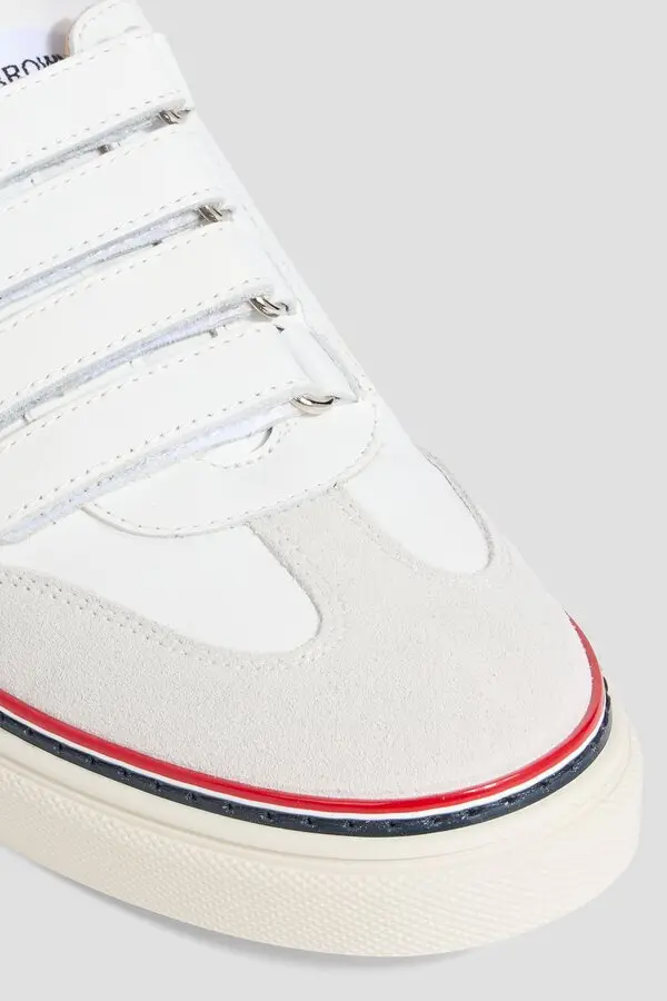 Thom Browne Suede And Leather Sneakers