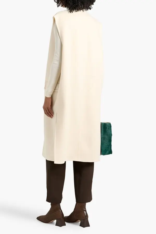 Marni Wool And Cashmere-blend Vest - Ecru