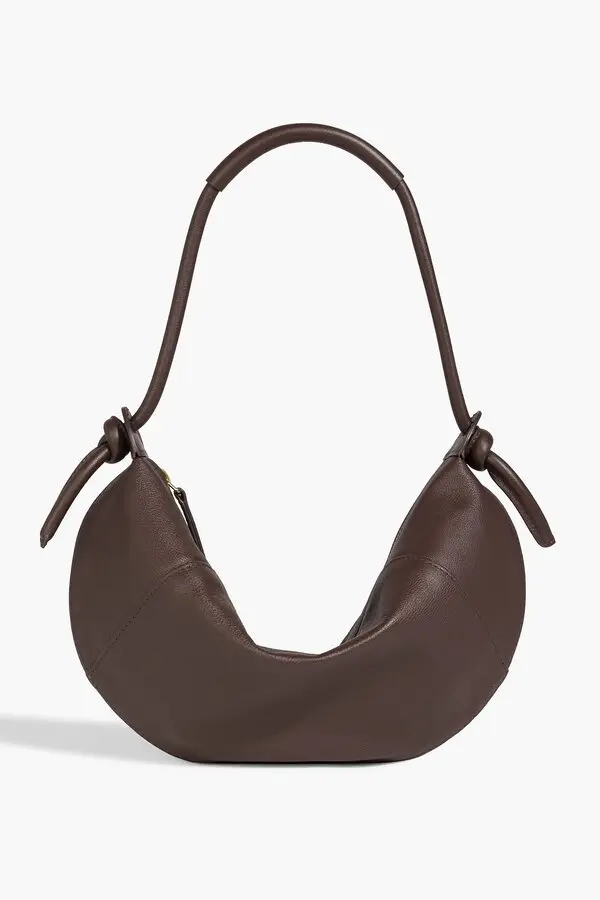 MANSUR GAVRIEL Mini Fortuna Leather Shoulder Bag - Chocolate
