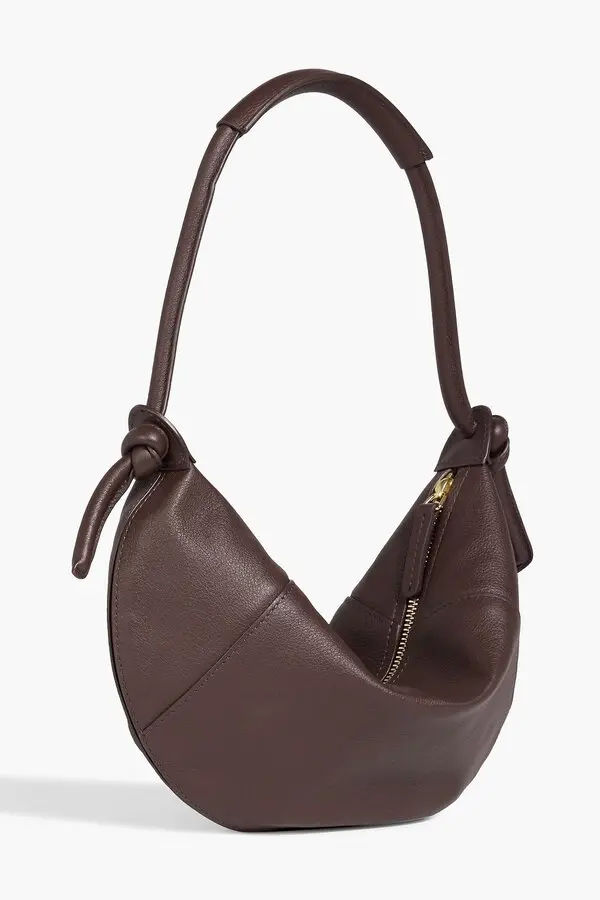 MANSUR GAVRIEL Mini Fortuna Leather Shoulder Bag - Chocolate