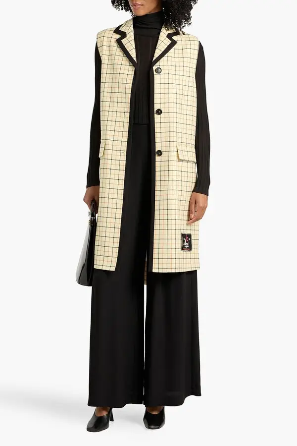 Marni Checked Cotton And Wool-blend Twill Vest