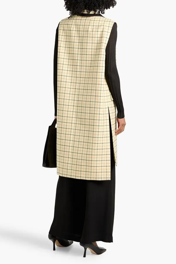 Marni Checked Cotton And Wool-blend Twill Vest