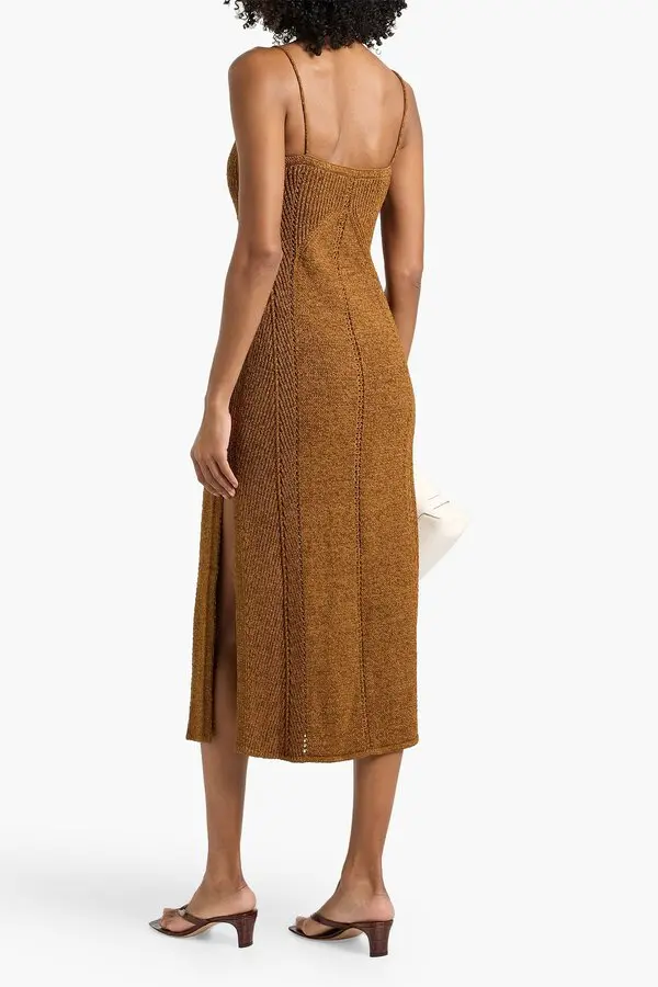 Proenza Schouler Bouclé-knit Midi Dress