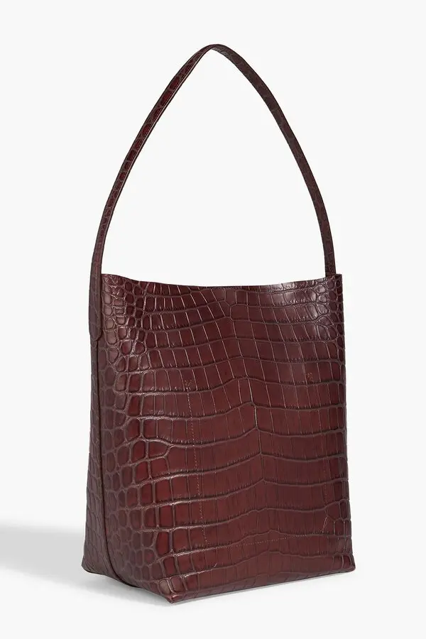 MANSUR GAVRIEL Everyday Cabas Croc-effect Leather Tote