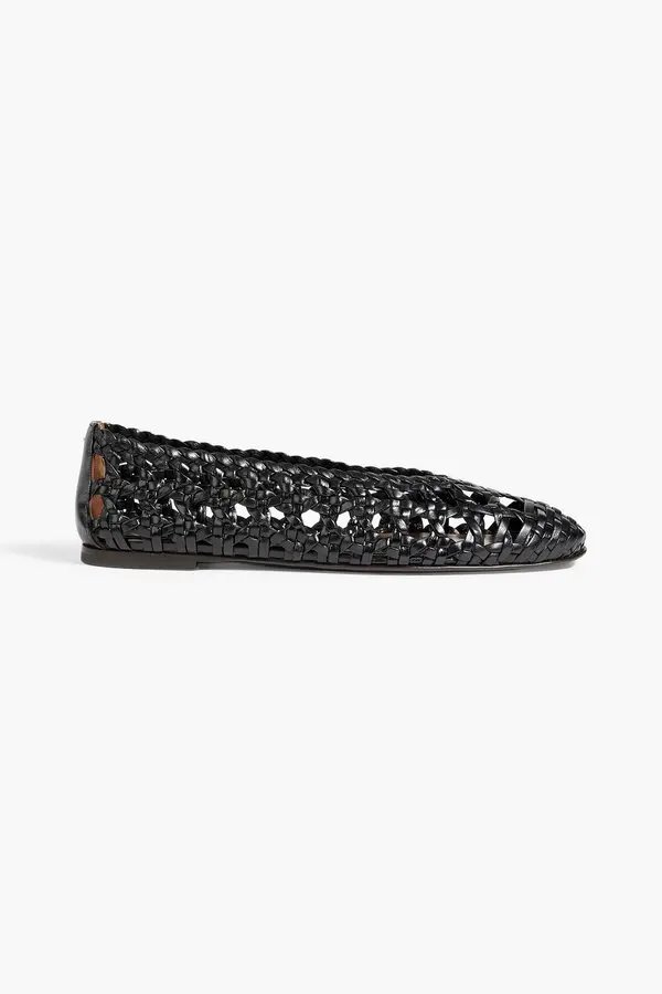 GIUSEPPE ZANOTTI Amanda 05 Woven Leather Ballet Flats