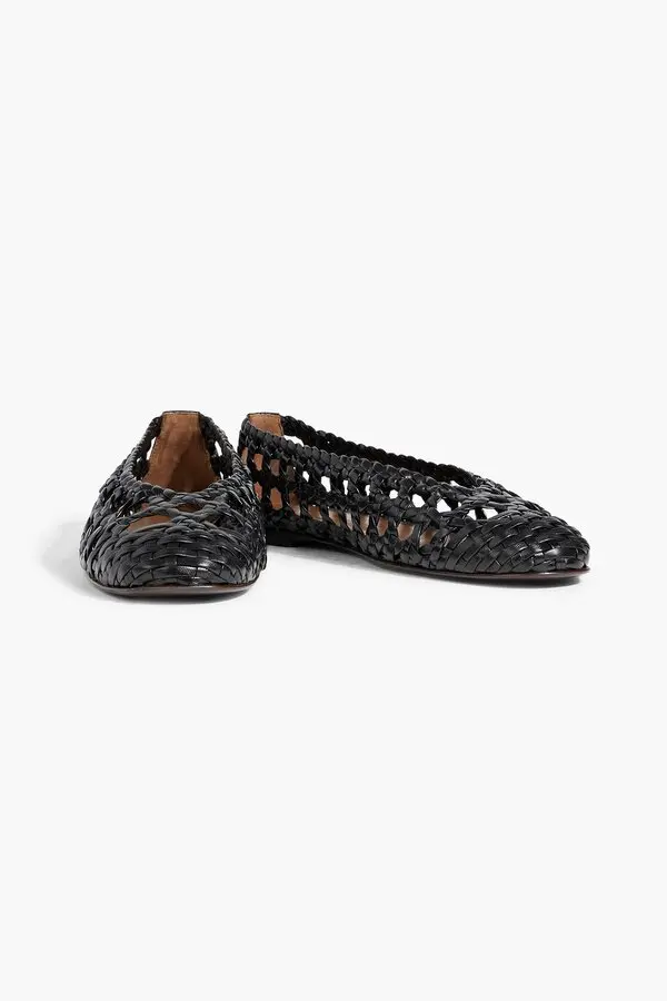GIUSEPPE ZANOTTI Amanda 05 Woven Leather Ballet Flats