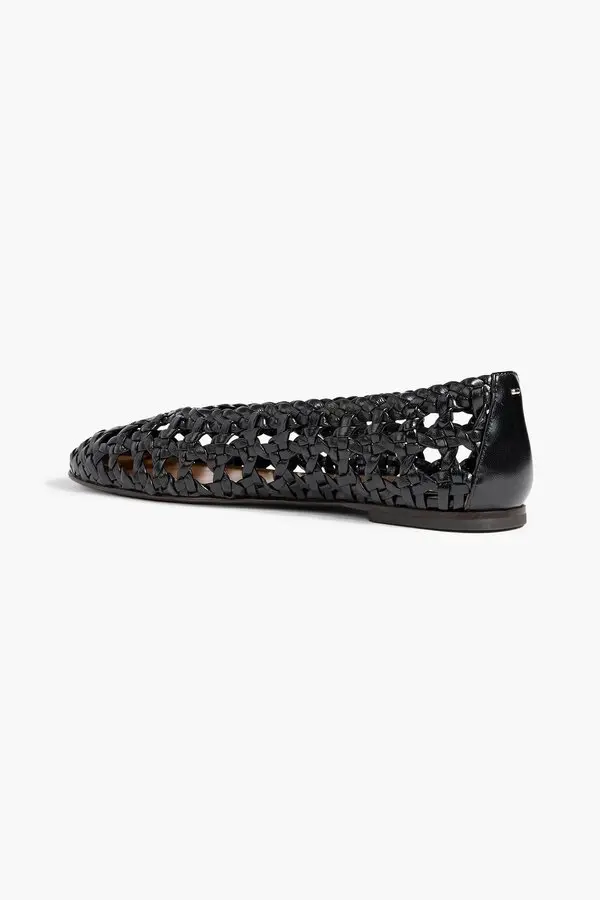 GIUSEPPE ZANOTTI Amanda 05 Woven Leather Ballet Flats