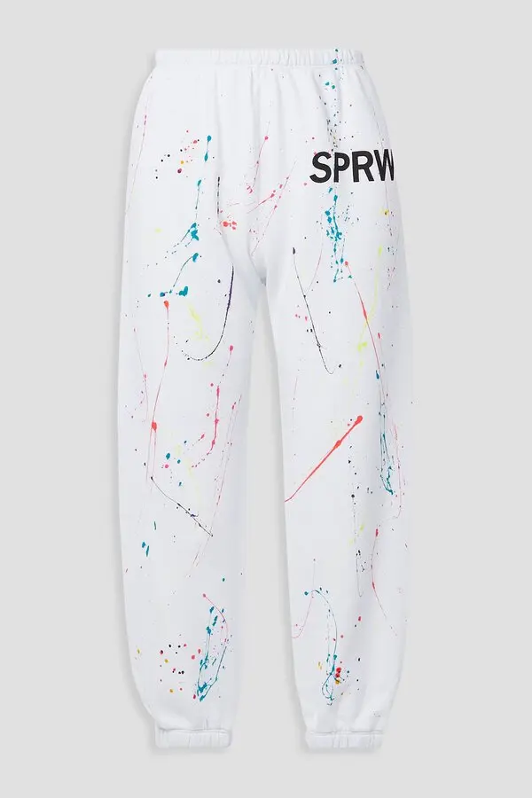 Sprwmn Printed French Terry Track Pants