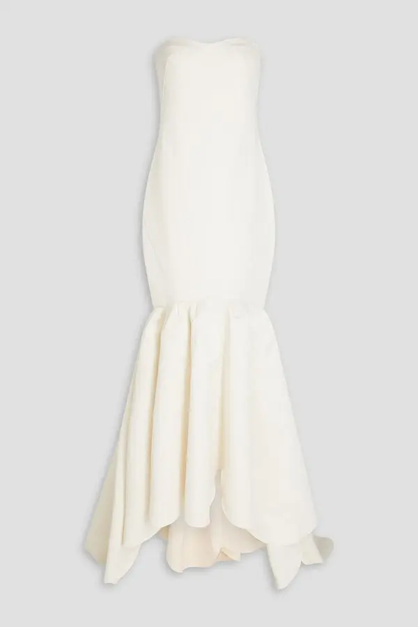 Remain Birger Christensen Strapless Satin-twill Gown