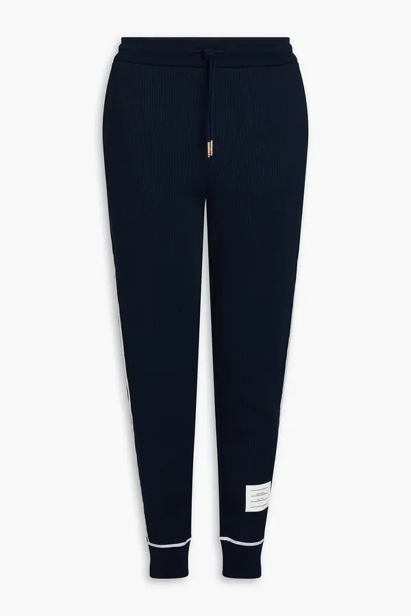 Thom Browne Ribbed Cotton Track Pants