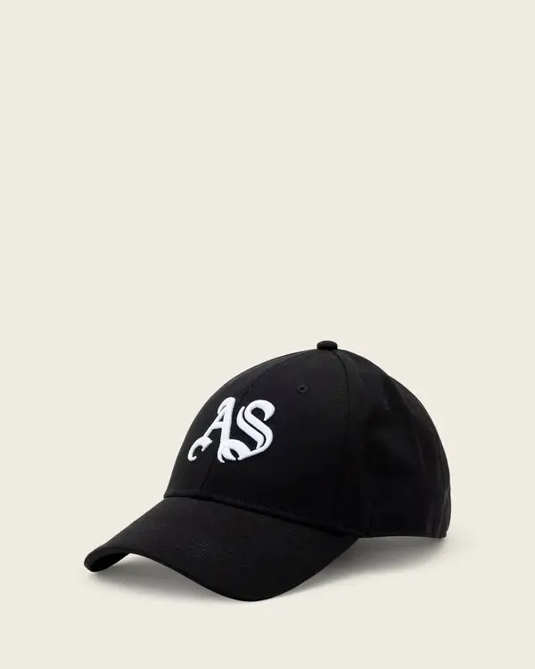 ALLSAINTS Gothic Baseball Cap - Black/white