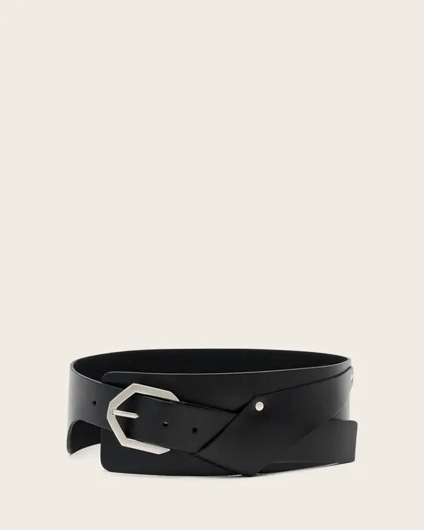 ALLSAINTS Jade Tapered Belt - Black