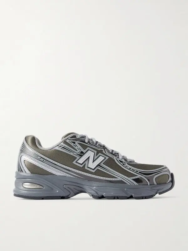 NEW BALANCE 740 Rubber And Mesh Sneakers - Black