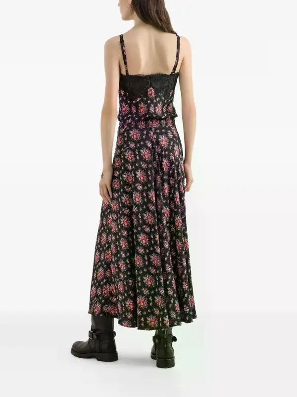 Dolce & Gabbana Lace-trimmed Floral Tank Top