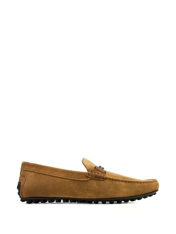 TOD'S T-ring Suede Loafers