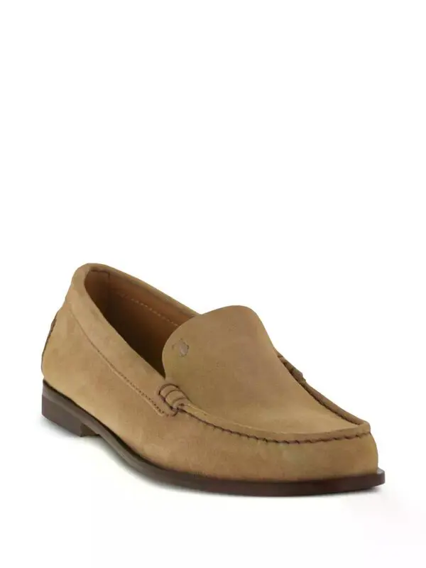 TOD'S Embossed Suede Loafers