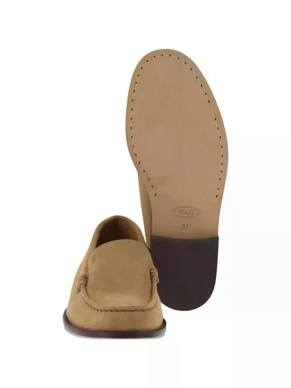 TOD'S Embossed Suede Loafers