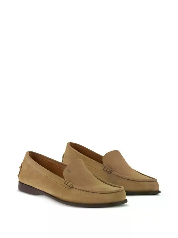 TOD'S Embossed Suede Loafers