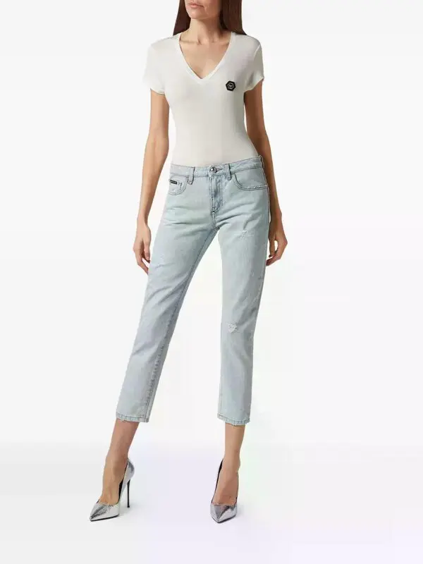 Philipp Plein Distressed Boyfriend Jeans