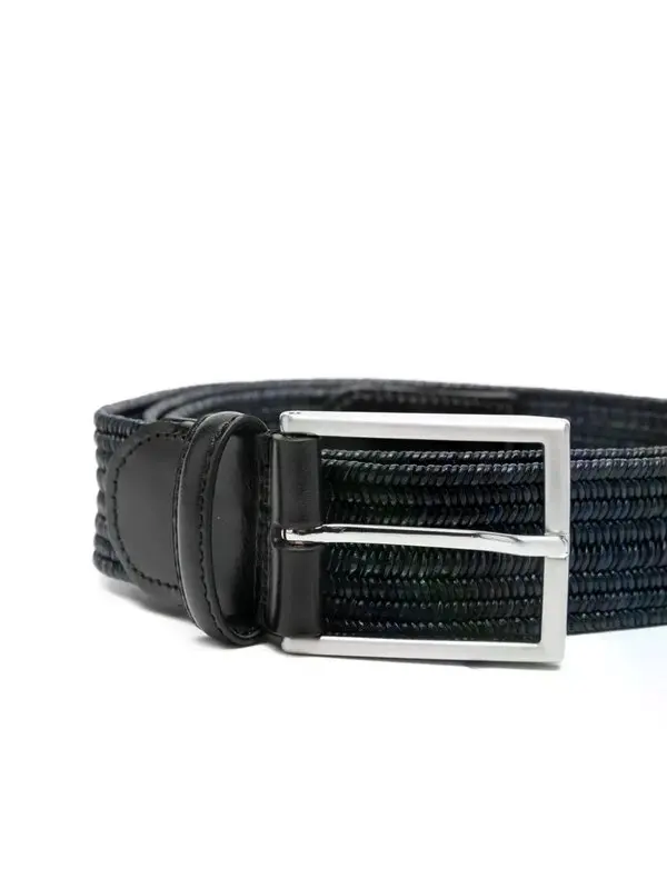 Canali Braided Belt - Blue