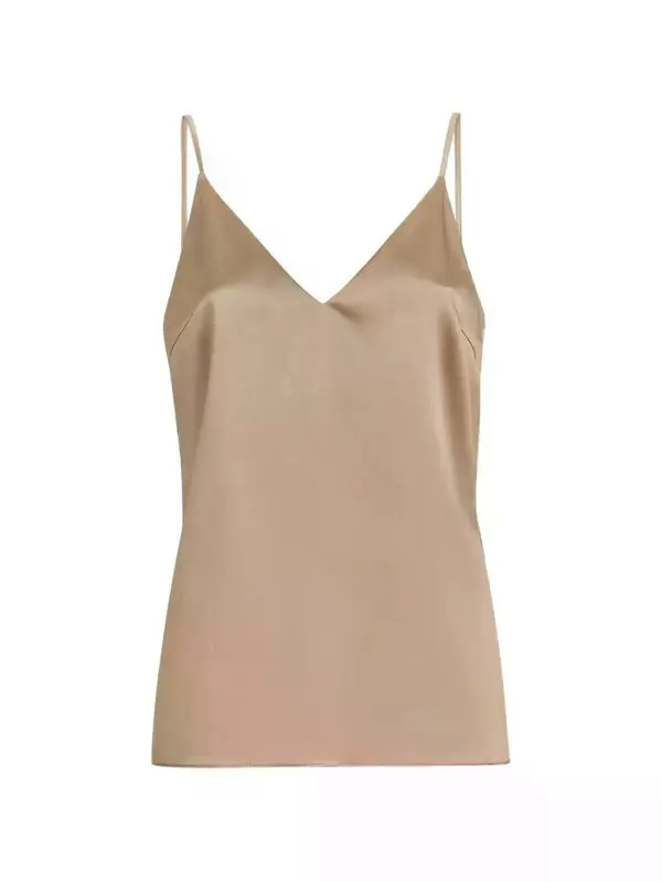 Brunello Cucinelli Stretch V-neck Top - Neutrals