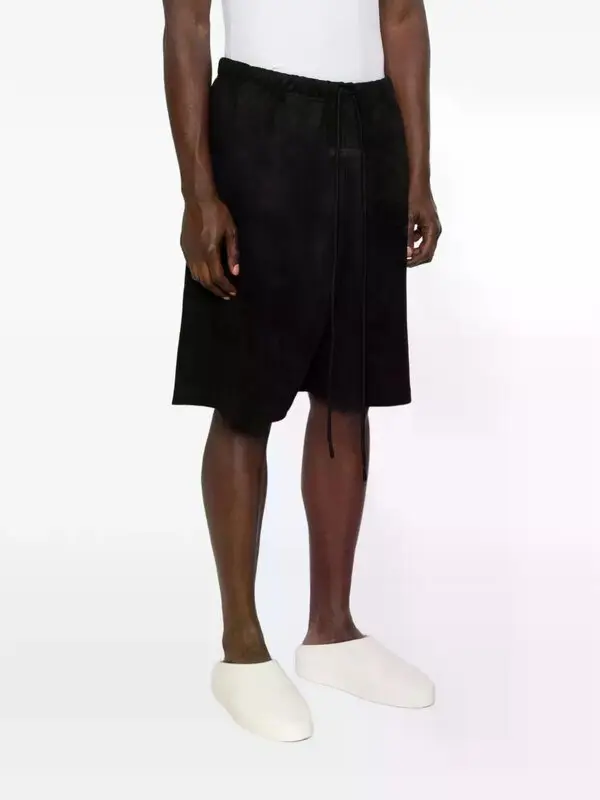 Fear Of God Logo Drawstring Shorts - Black