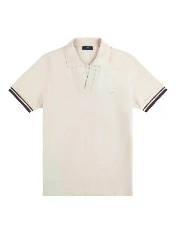 FAY Piquet Striped T-shirt