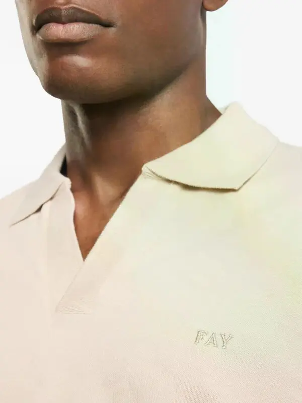 FAY Piquet Striped T-shirt