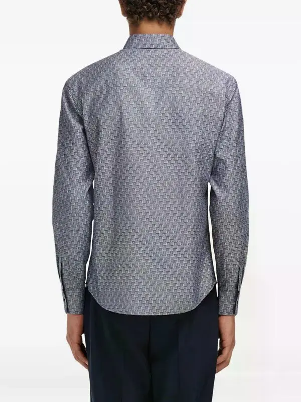 FERRAGAMO Monogram Button-down Shirt