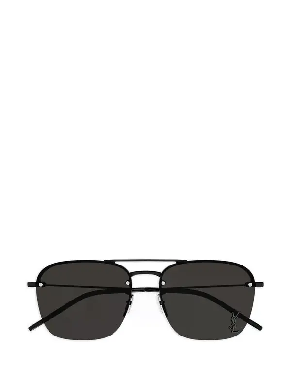 Saint Laurent Pilot Frame Sunglasses - Black