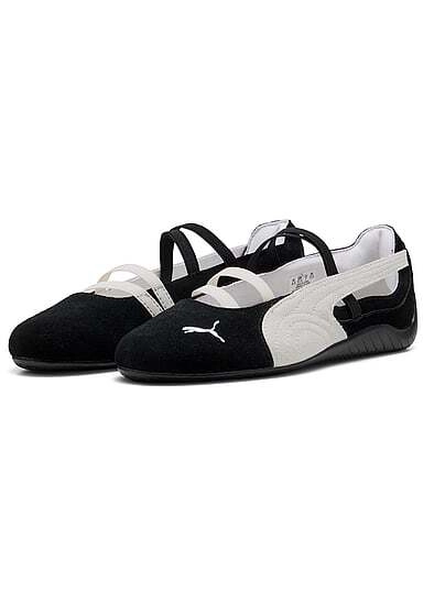 Pink Puma Speedcat Suede Ballet Flats - Black