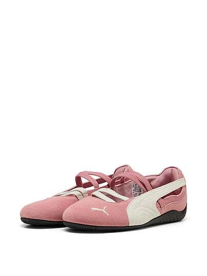 Pink Puma Speedcat Suede Ballet Flats - Pink