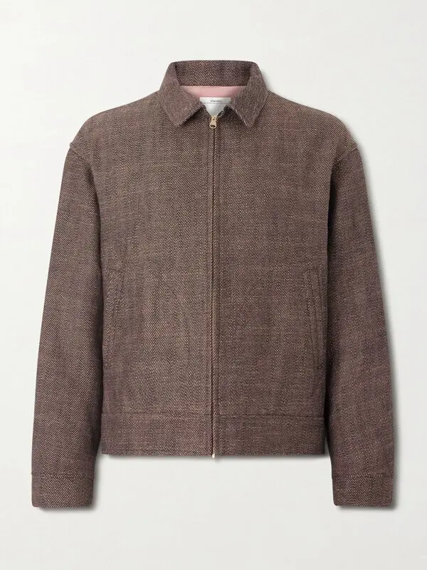 Visvim Strato Leather-trimmed Jacket - Brown