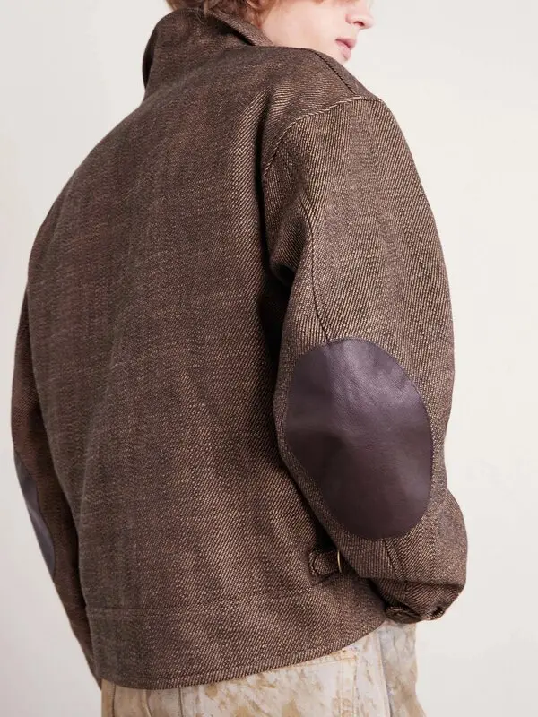 Visvim Strato Leather-trimmed Jacket - Brown