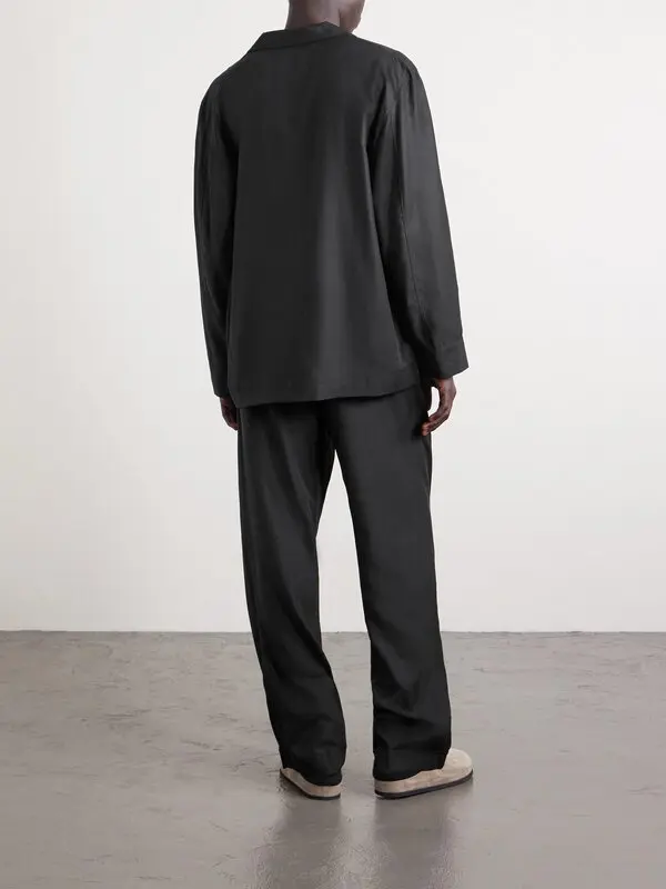 CDLP Camp-collar Lyocell Pyjama Shirt