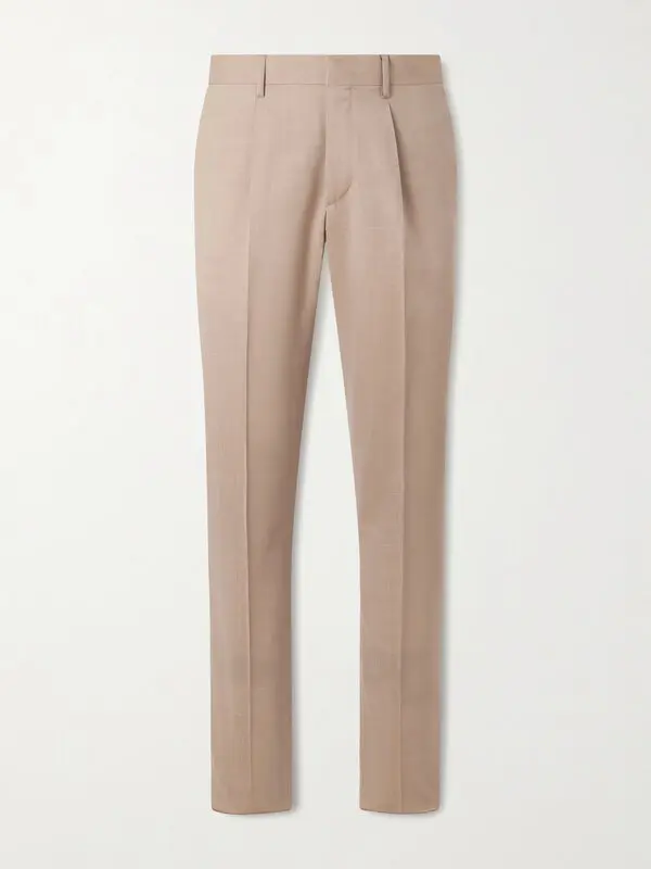 LARDINI Straight-leg Virgin Wool Suit Trousers