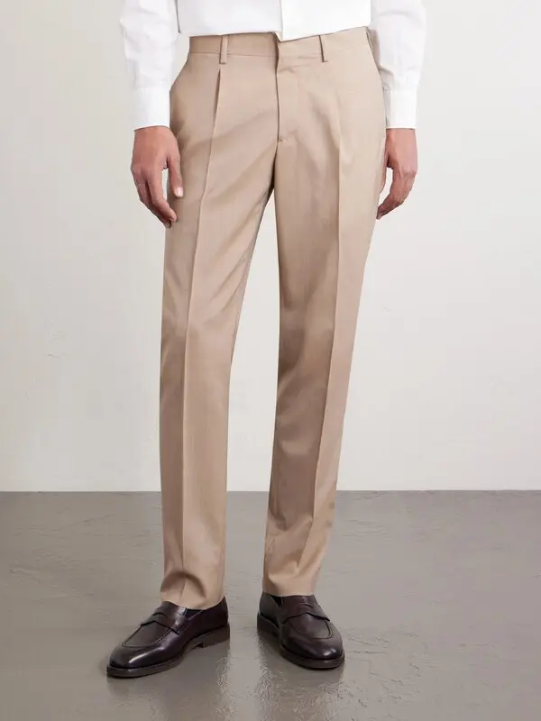 LARDINI Straight-leg Virgin Wool Suit Trousers